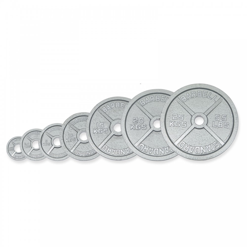 Pack 100kg disques musculation olympique fonte haltérophilie (2 x 1 ...